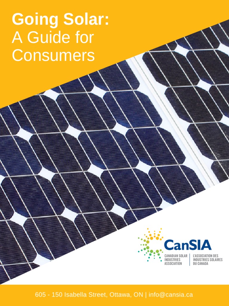 Solar Energy Guide for Consumers | PDF | Solar Power | Photovoltaic System