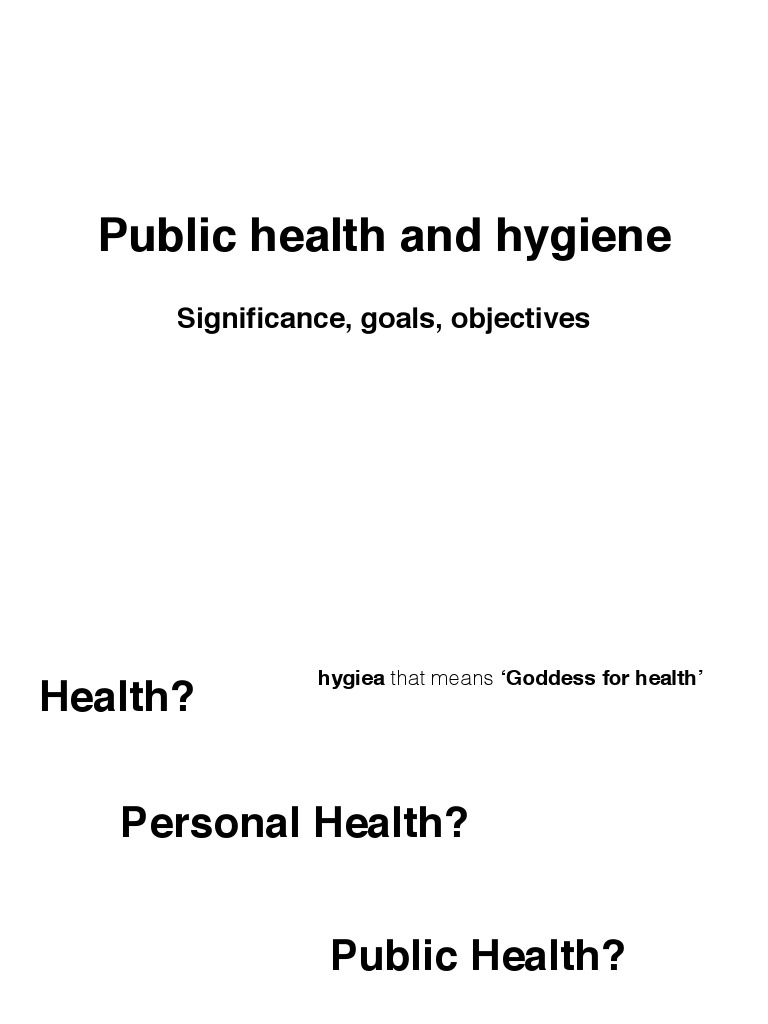 Public Health and Hygiene | PDF | Public Health | Hygiene