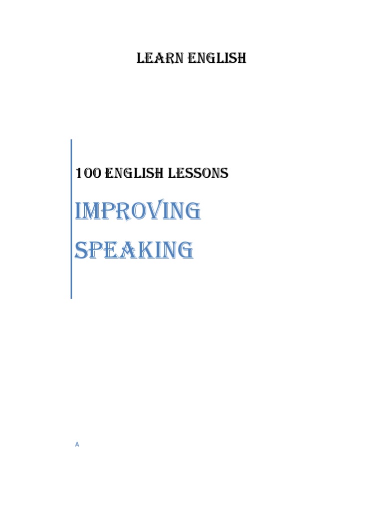 100 English Lesson | PDF