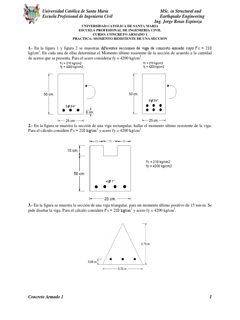 Momento Resistente Ucsm | PDF