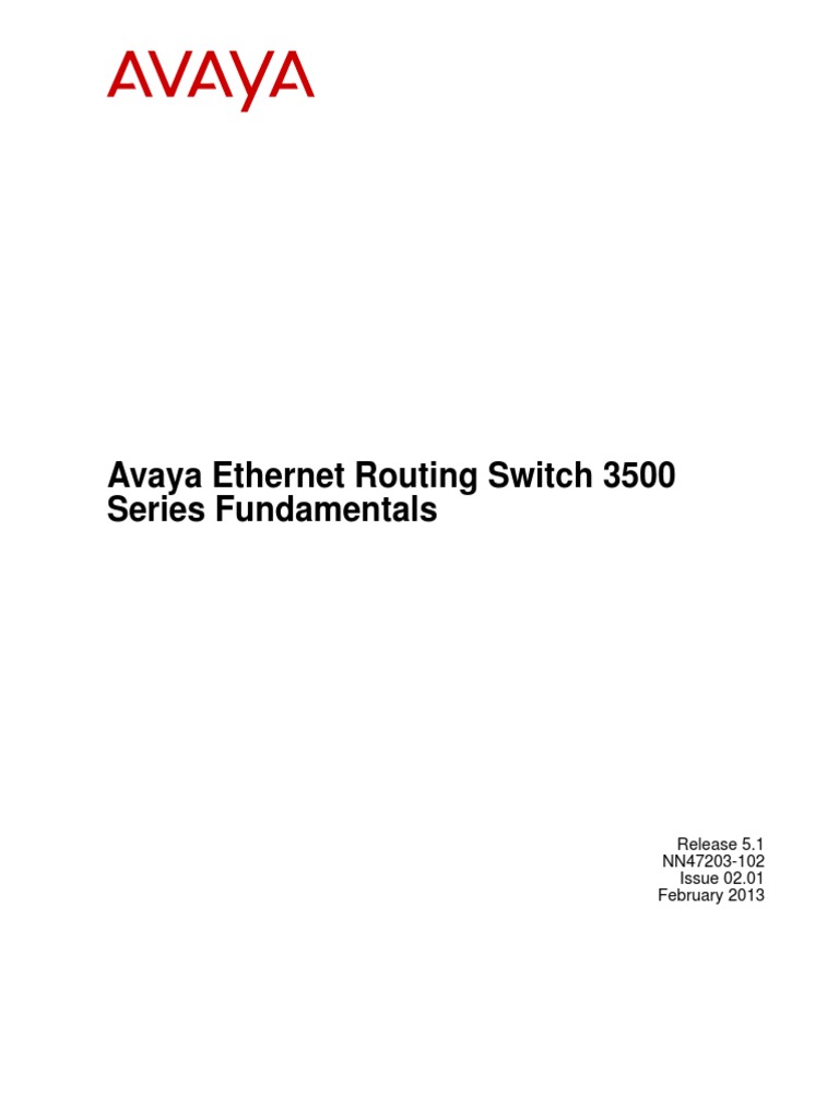 Instalation Switch 3500 Series AVAYA | PDF | Command Line Interface ...