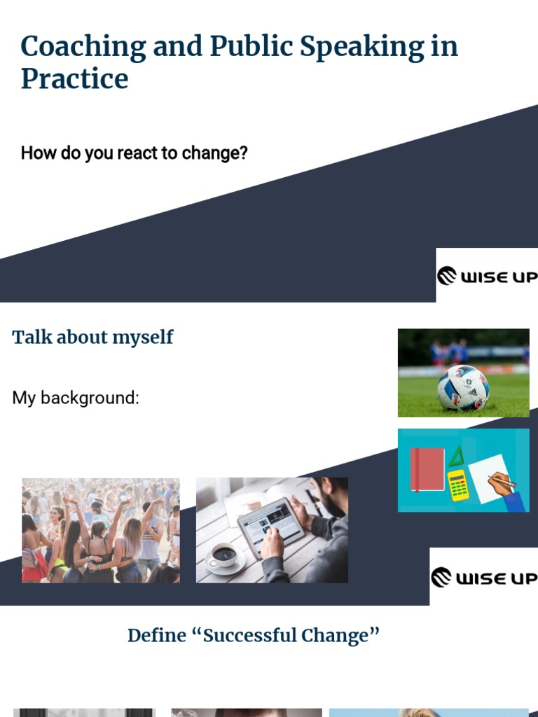 Coaching and Public Speaking in Practice | PDF | Career & Growth | Self ...