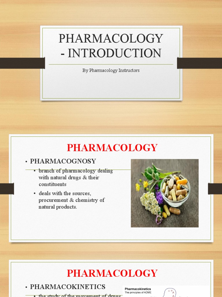 Pharmacology Intro 2019 - Final Student | PDF | Pharmacology | Medical ...