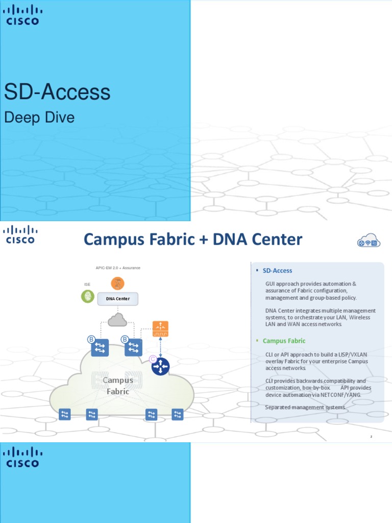 SD-Access Deep Dive | PDF | Computer Network | Ip Address