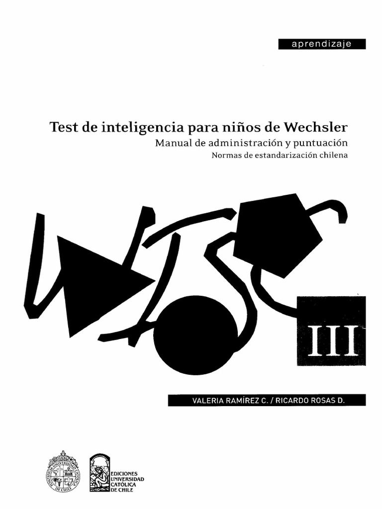 Manual WISC III-Chile | PDF | Escala de inteligencia para adultos de ...