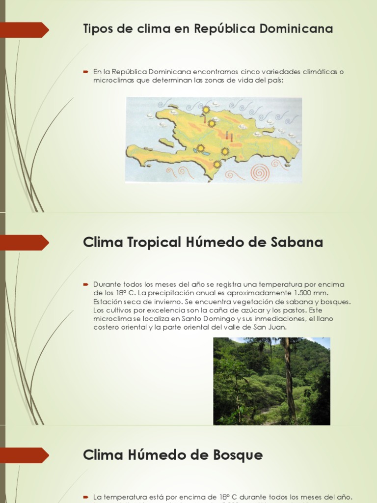 Tipos de Clima en República Dominicana | PDF