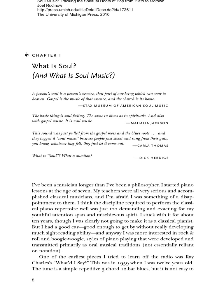 What Is Soul PDF | PDF | Empiricism | Soul Music