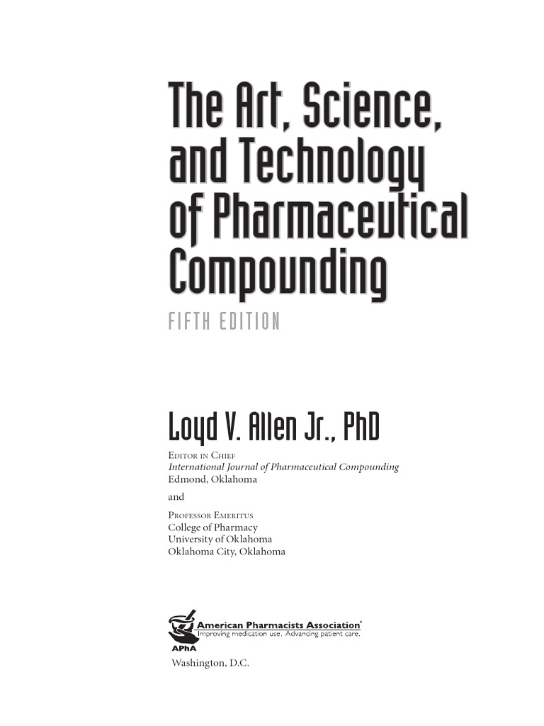 Essentials of Pharmaceutical Compounding | PDF | Pharmacy | Medical ...