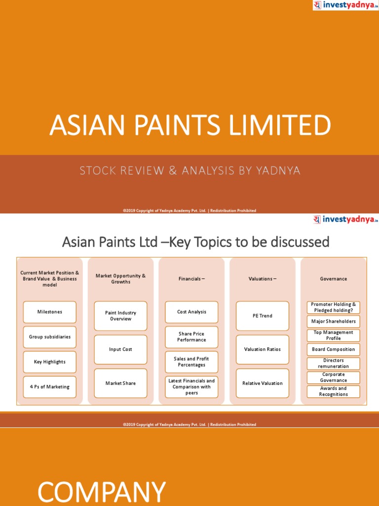 Asian Paints - Reference PPT by Yadnya | PDF | Pricing | Retail