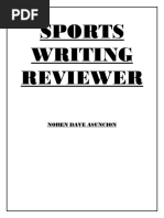 Sports Writing Sample | PDF | Student Sport | Sports