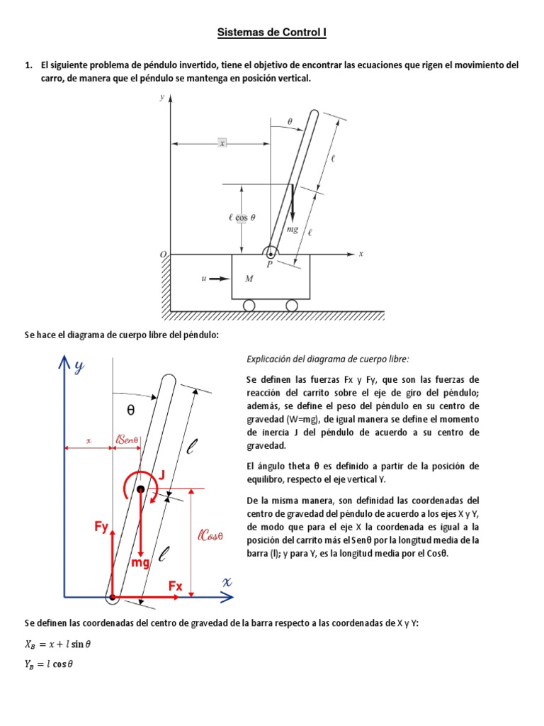 Péndulo Invertido | PDF | Péndulo | Sistema coordinado