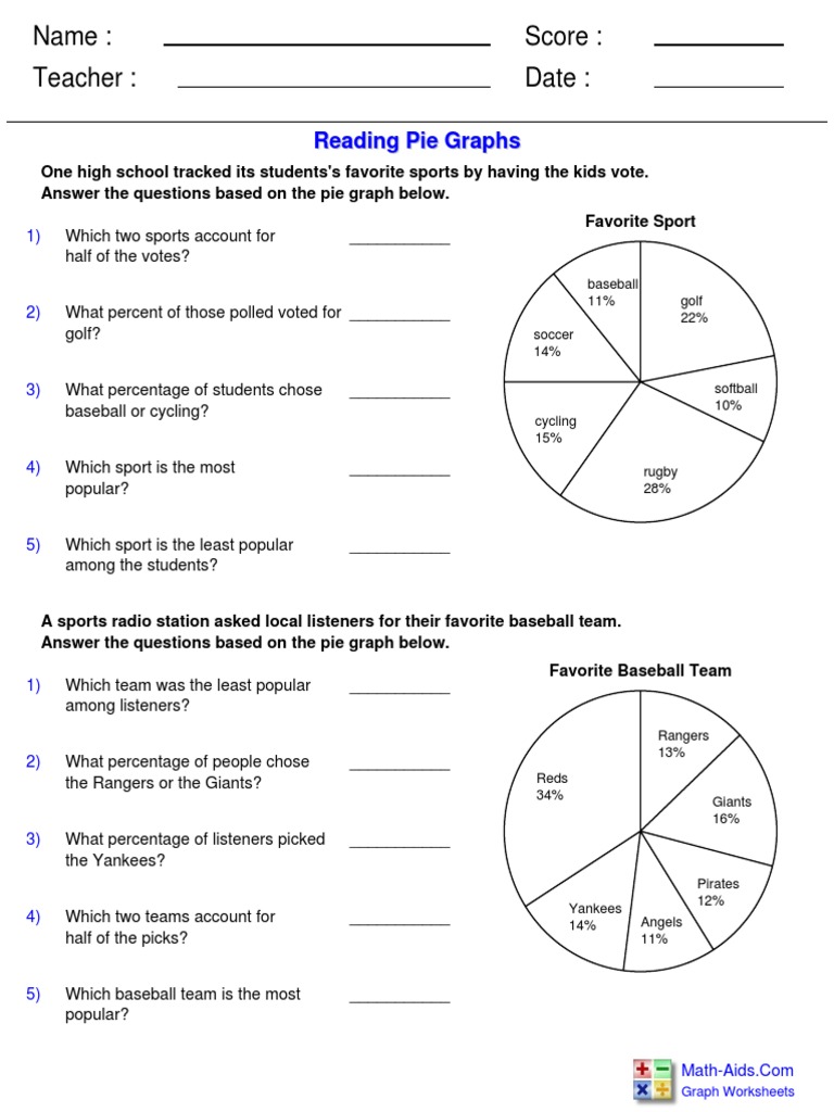 Pie Charts | PDF | Athletic Sports | Professional Sports Leagues