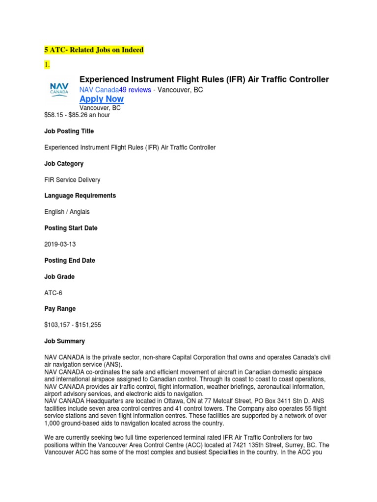 5 Atc | PDF | Air Traffic Control | Visual Flight Rules