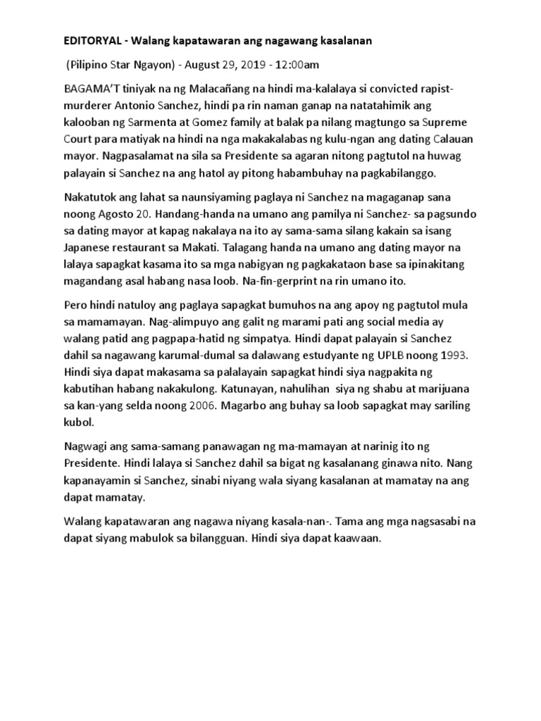 Editoryal Compilation | PDF