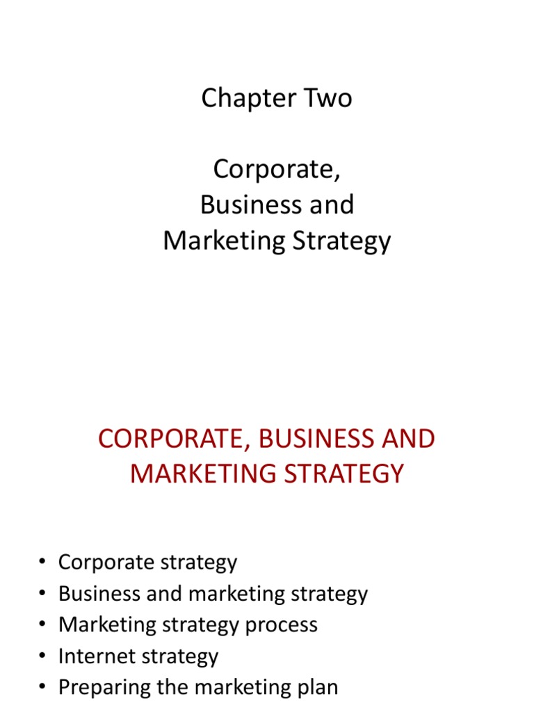 Chapter2 Business and Marketing Strategies | PDF | Marketing Strategy ...
