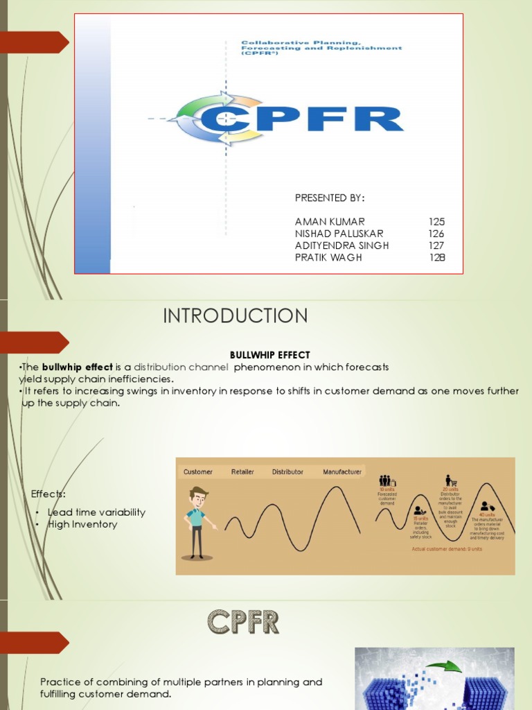 Collaborative Planning, Forecasting & Replenishment (CPFR) | PDF | Retail | Inventory