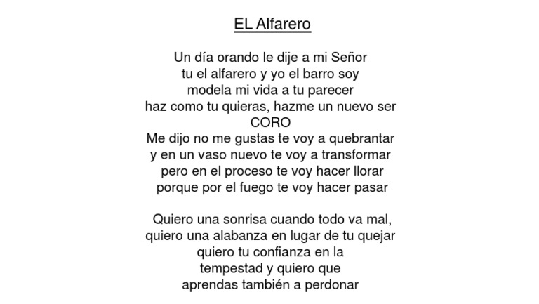 El Alfarero Canto | PDF