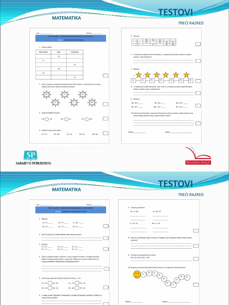 Matematika Za 3 Razred | PDF