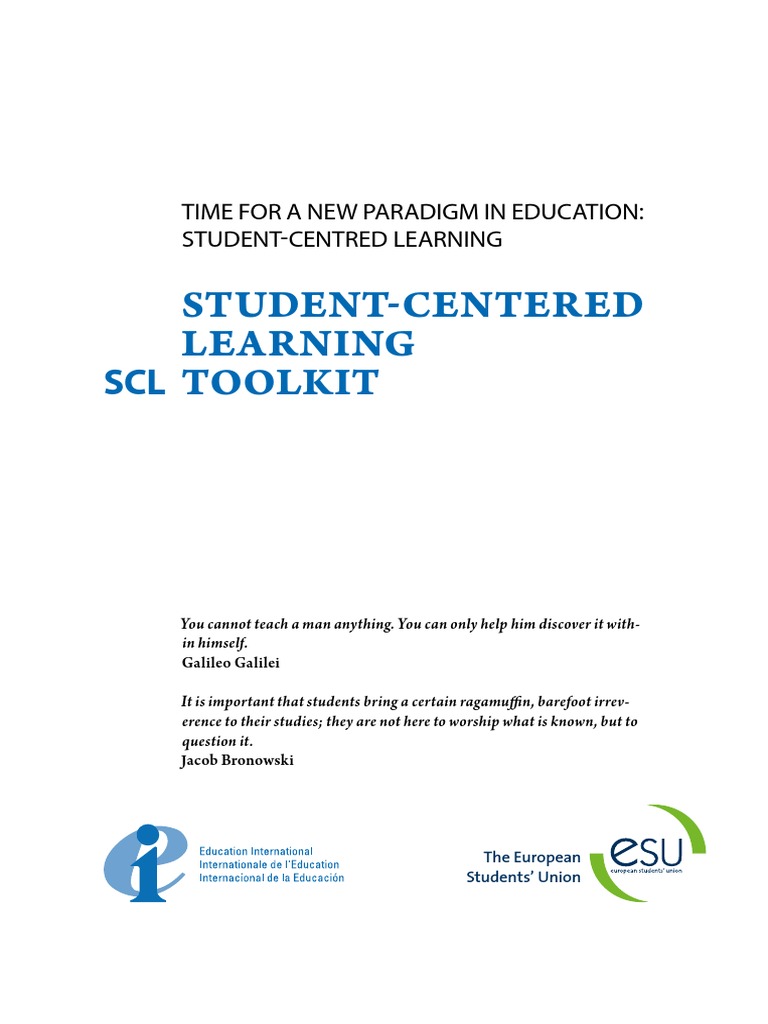 Student Centered Learning Toolkit | PDF | Teaching Method | Learning