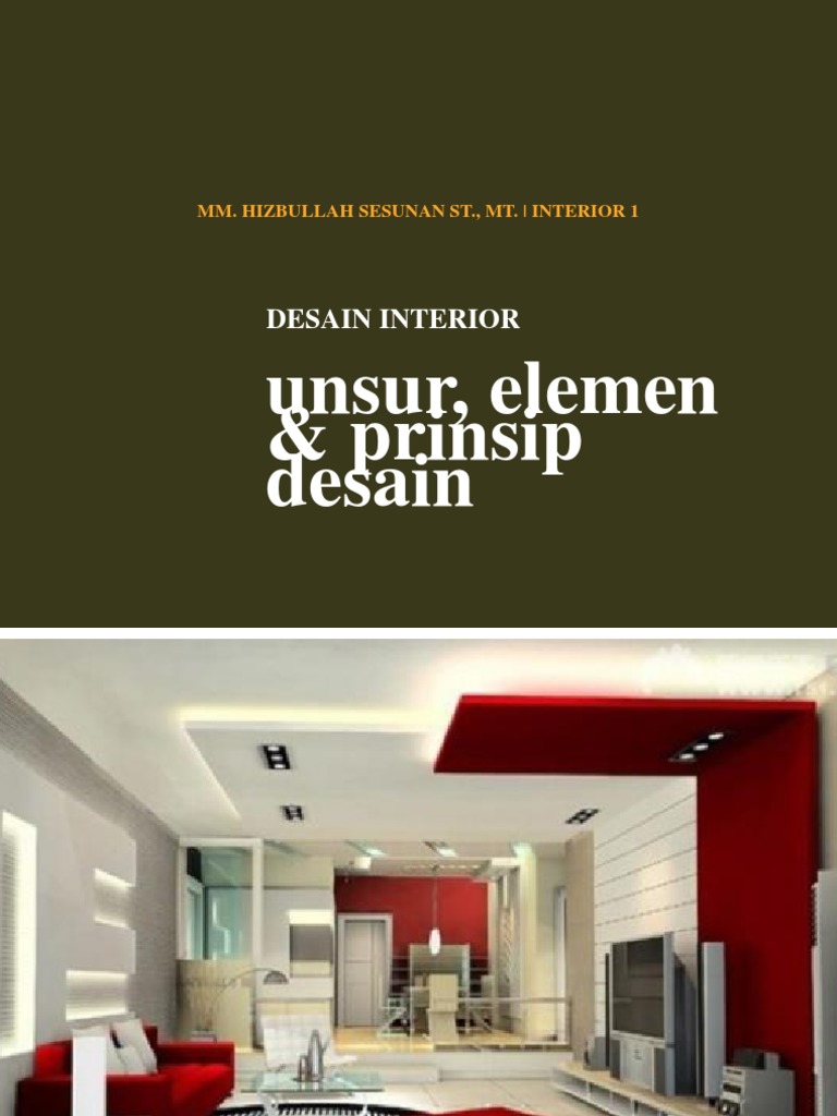 Interior 1 - Prinsip Desain | PDF