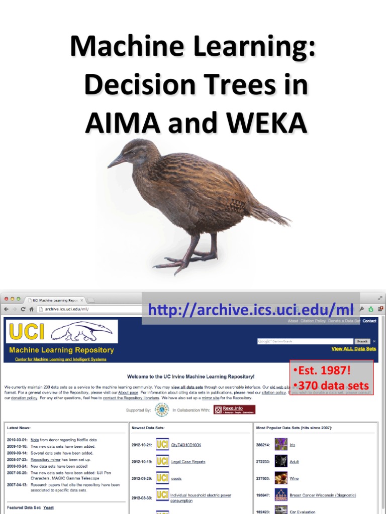 Machine Learning: Decision Trees in Aima and Weka | PDF | Fish | Mammals
