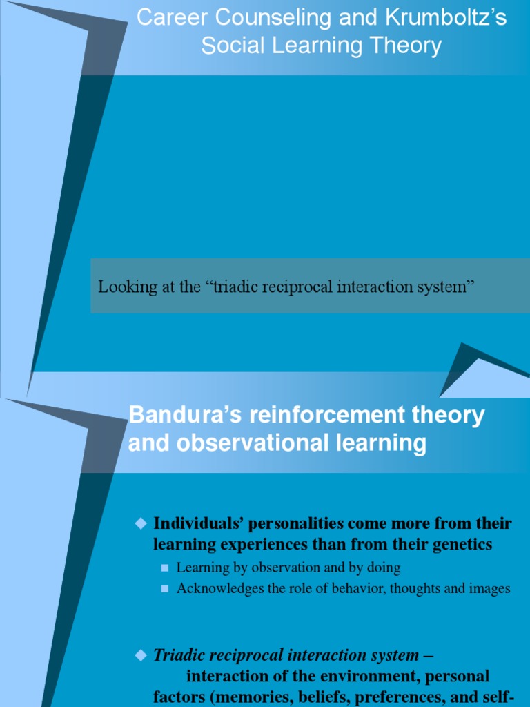 Looking at The "Triadic Reciprocal Interaction System" | PDF | Learning ...