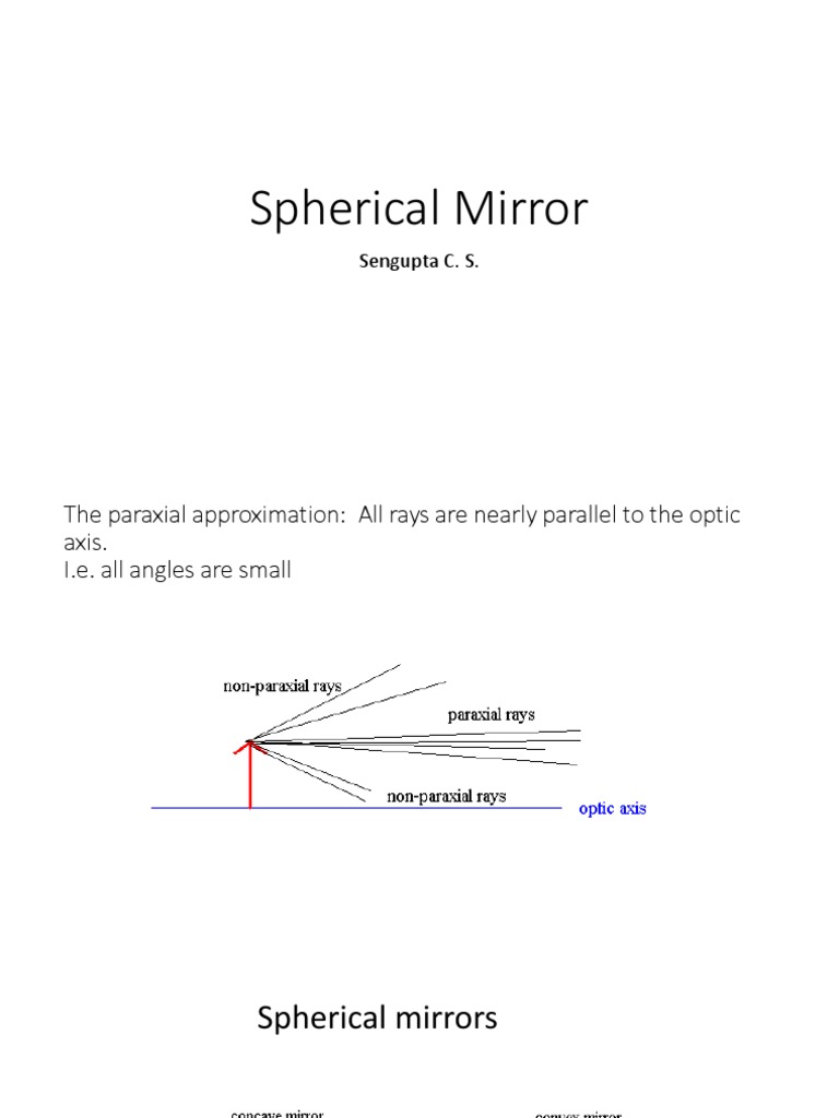 Spherical Mirror Calculations | PDF