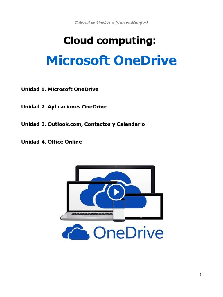 Manual de One Drive | PDF | Archivo de computadora | Aplicación movil