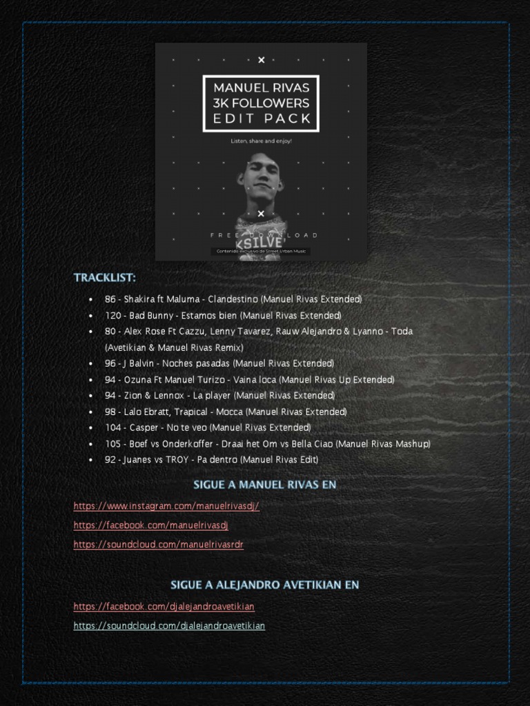 Tracklist PDF | PDF