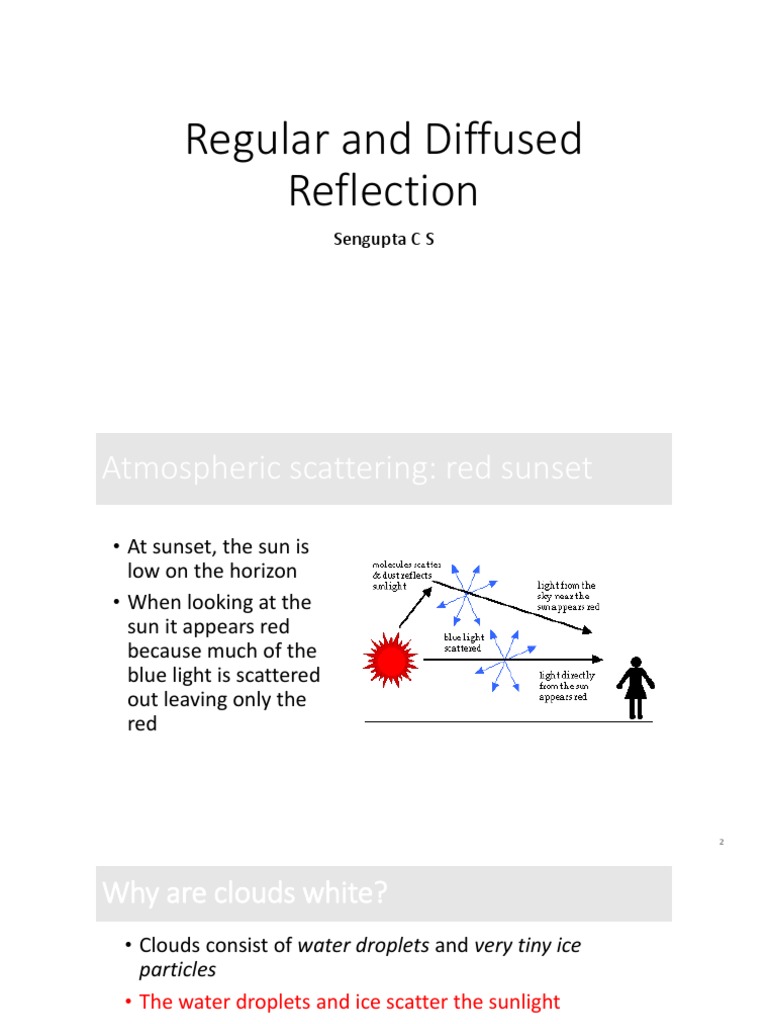 Regular and Diffused Reflection | PDF
