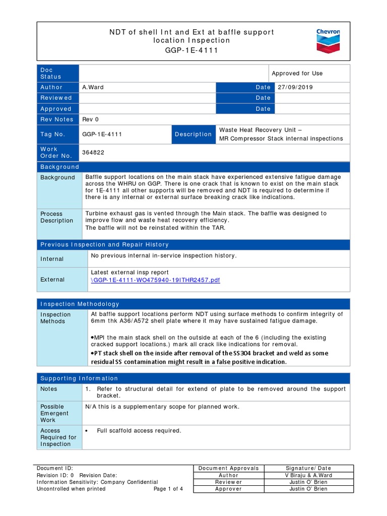 Sample RBI Report | Download Free PDF | Mechanical Engineering | Nature