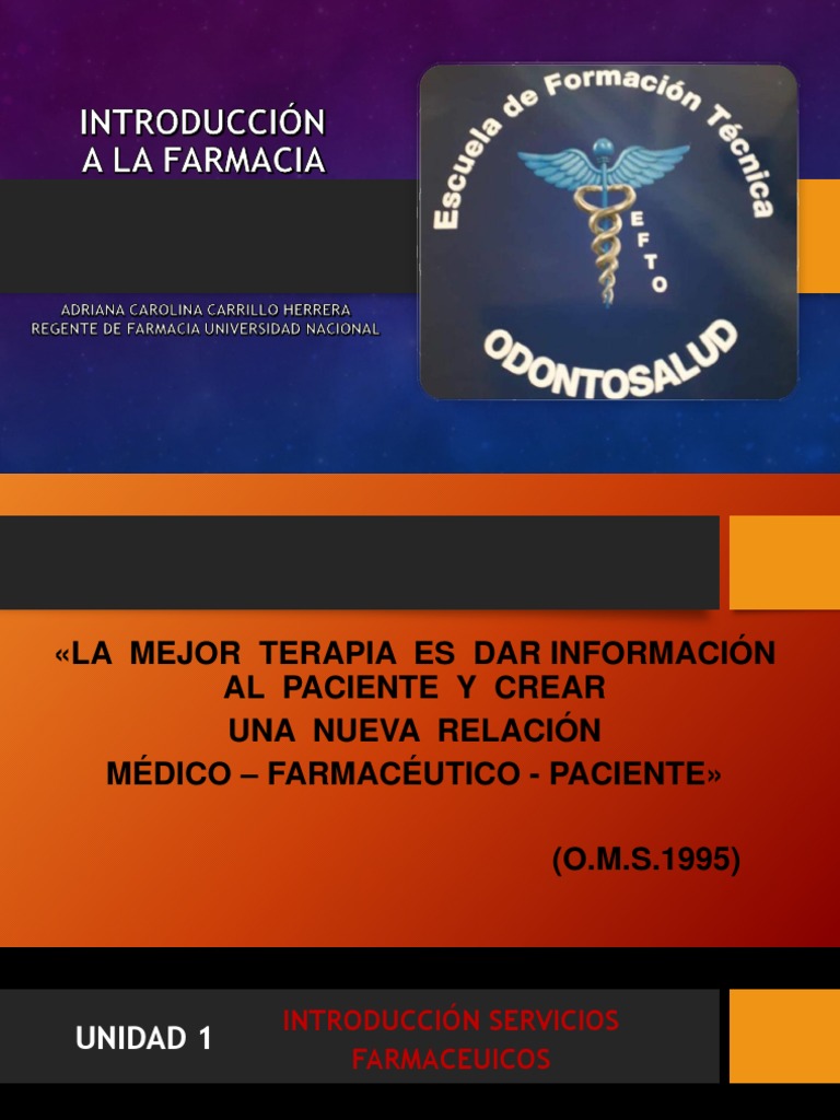 INTRODUCCIÓN | PDF | Farmacia | Farmacéutico