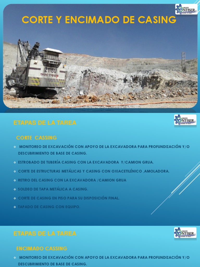 Corte y Encimado de Casing | PDF | Naturaleza