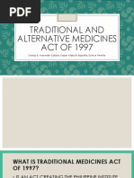 Ra 8423 - Traditional and Alternative Medicine Act of 1997 | PDF ...