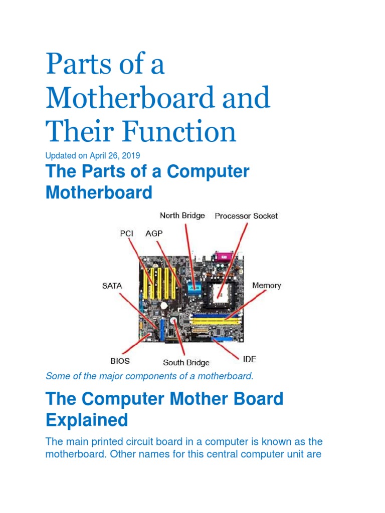 10 Parts Of A Motherboard And Their Function TurboFuture | atelier-yuwa ...