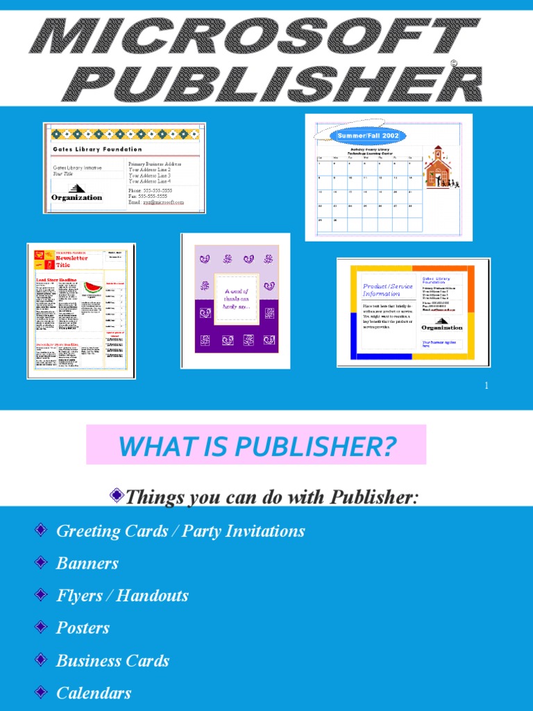 Intro To Publisher | PDF | Page Layout | Written Communication
