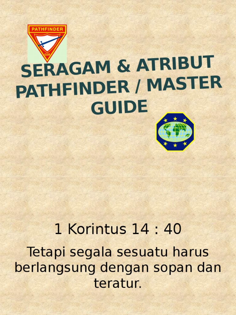 Seragam & Atribut Pathfinder Master Guide | PDF