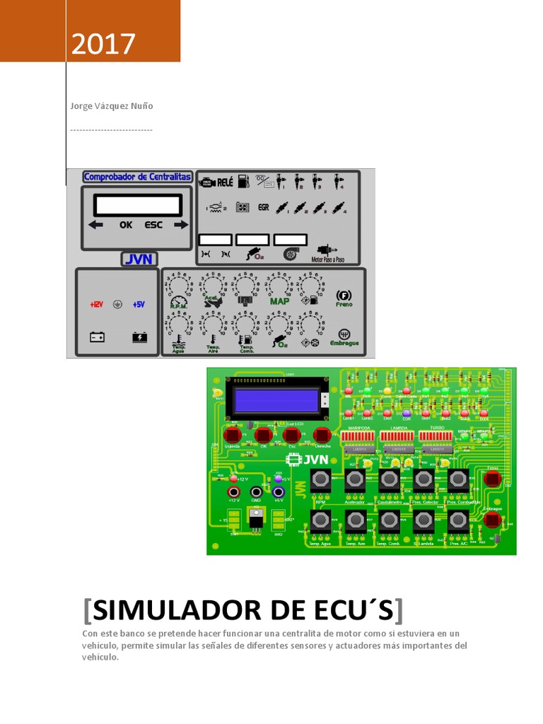 Simulador de ECU S V.1.3 | PDF | Arduino | Pantalla de cristal líquido