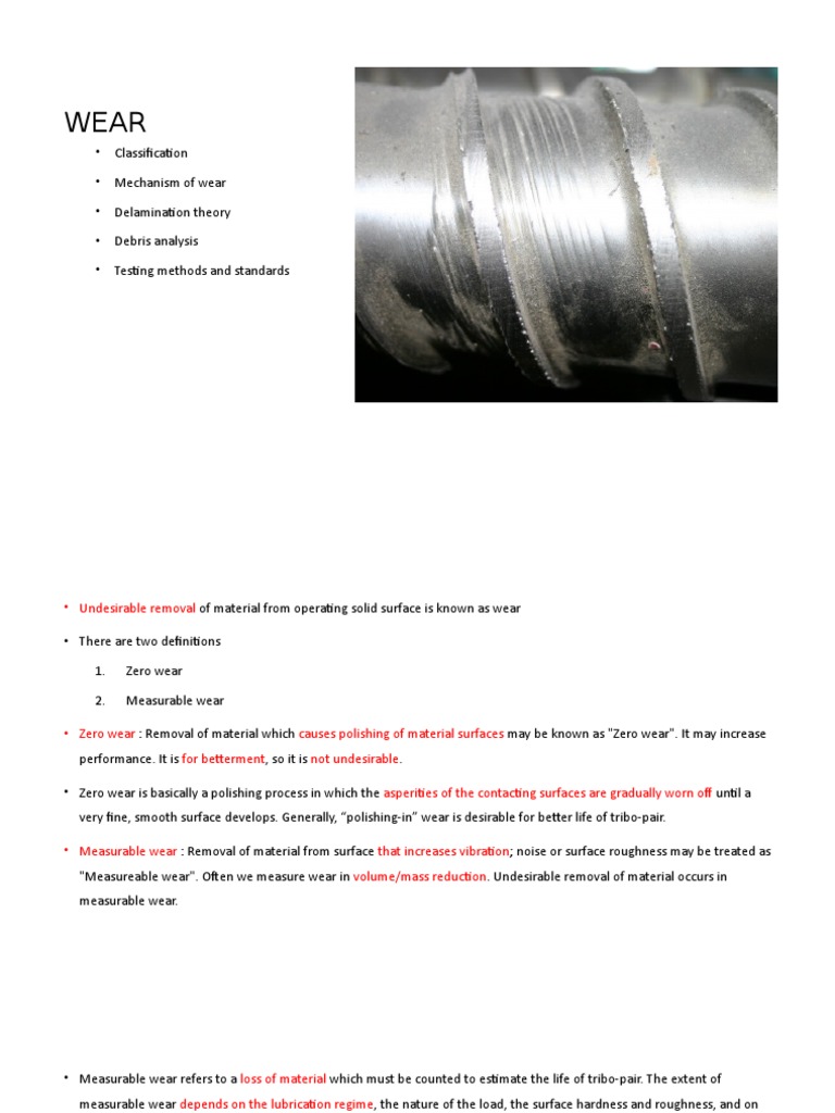 Understanding Wear Mechanisms | PDF | Wear | Fracture