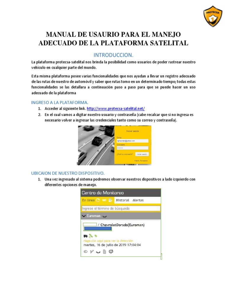 Manual de Usaurio para El Manejo Adecuado de La Plataforma Satelital ...