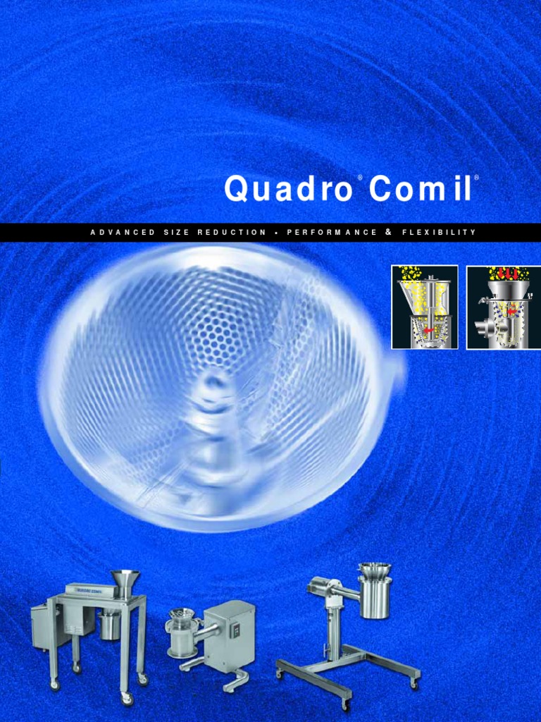 Granulador COMIL PDF | PDF | Tablet (Pharmacy) | Mill (Grinding)