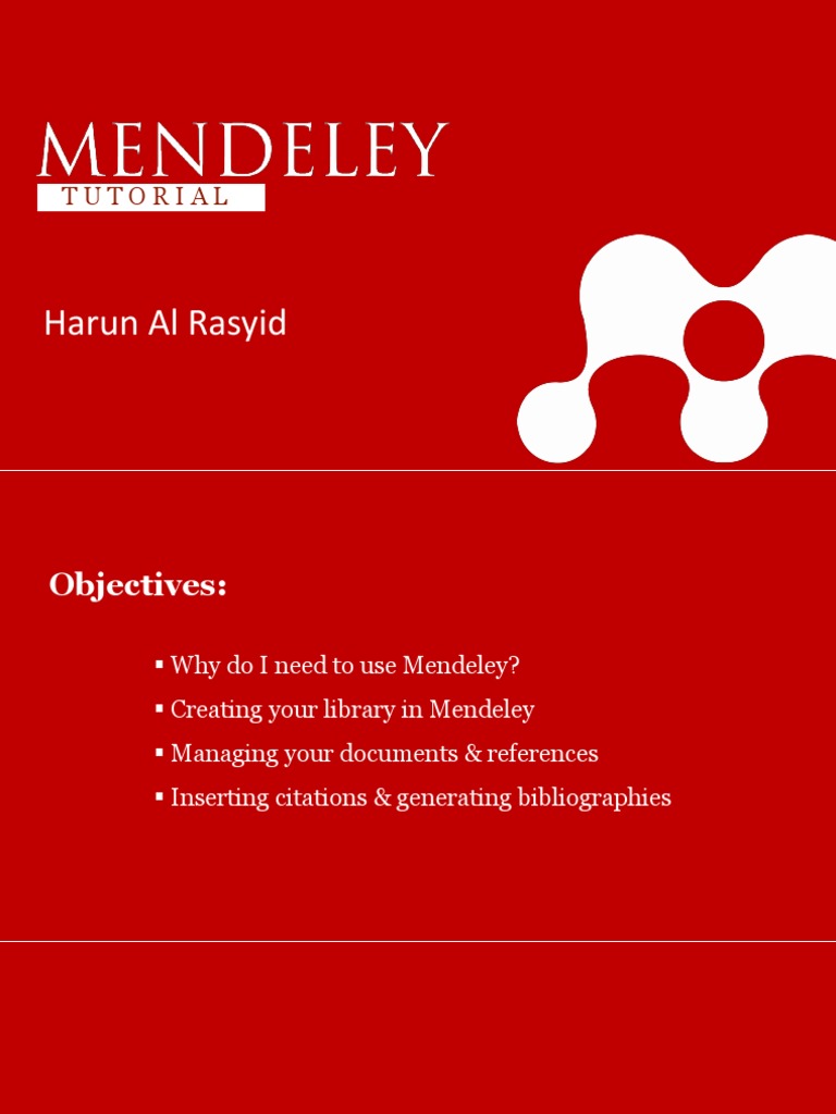 Mendeley Tutorial 2018 | PDF | Tag (Metadata) | Microsoft Word
