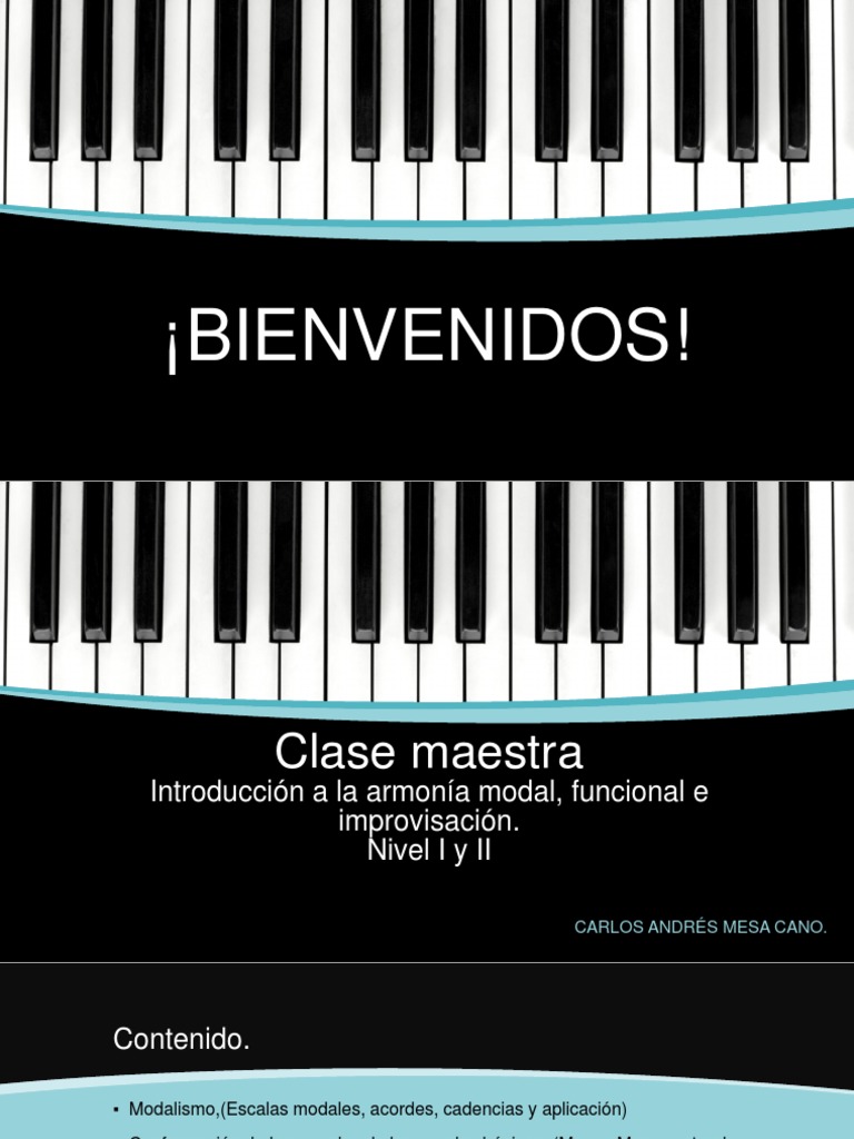 Clase de Armonia Modal! | PDF | Escala (música) | Modo (música)