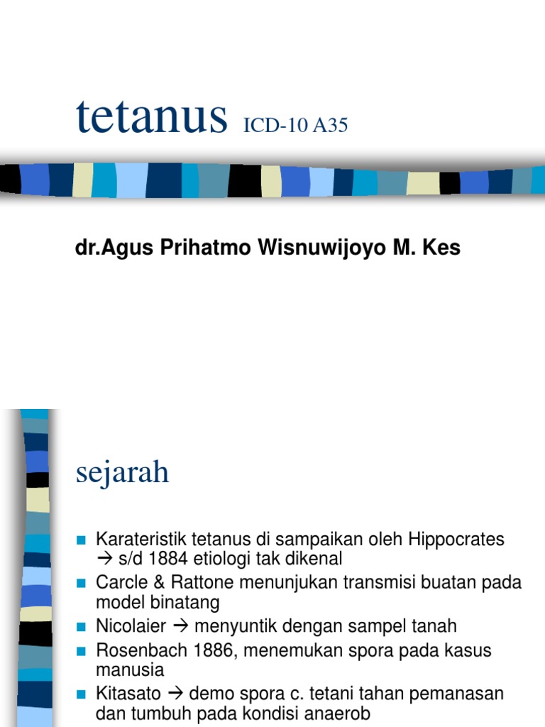 Sejarah dan Karakteristik Tetanus | PDF | Sains & Matematika