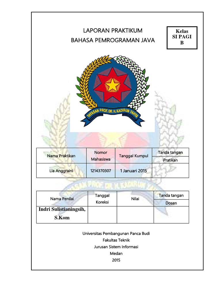Laporan Praktikum Pemrograman Java | PDF | Teknologi & Rekayasa