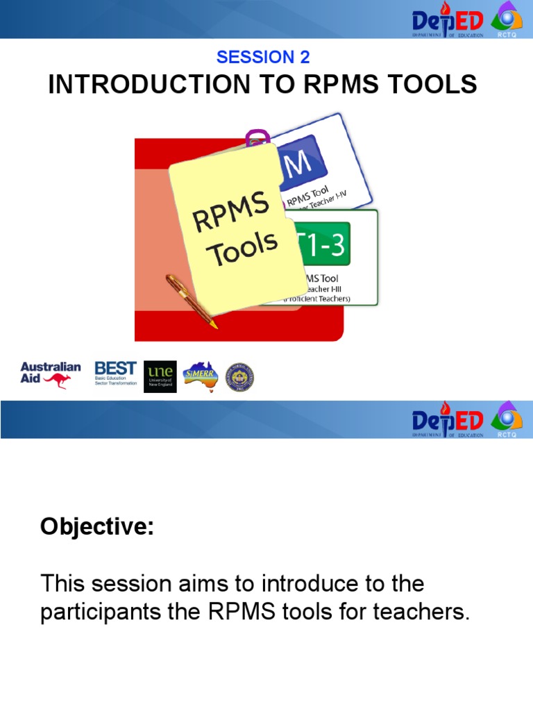 Day1 Module1 RPMS Tools - Final June12,2018 | PDF | Learning | Behavior ...