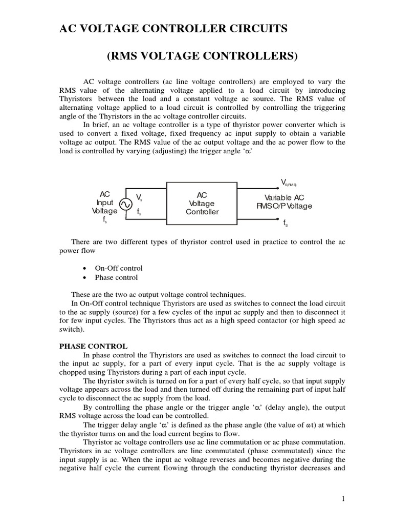 ACVC Material PDF | PDF | Root Mean Square | Alternating Current