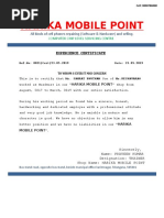 Electrician Experience Certificate Template | PDF