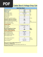 Cable Tray Size Calculation Sheet | PDF | Equipment | Building Engineering