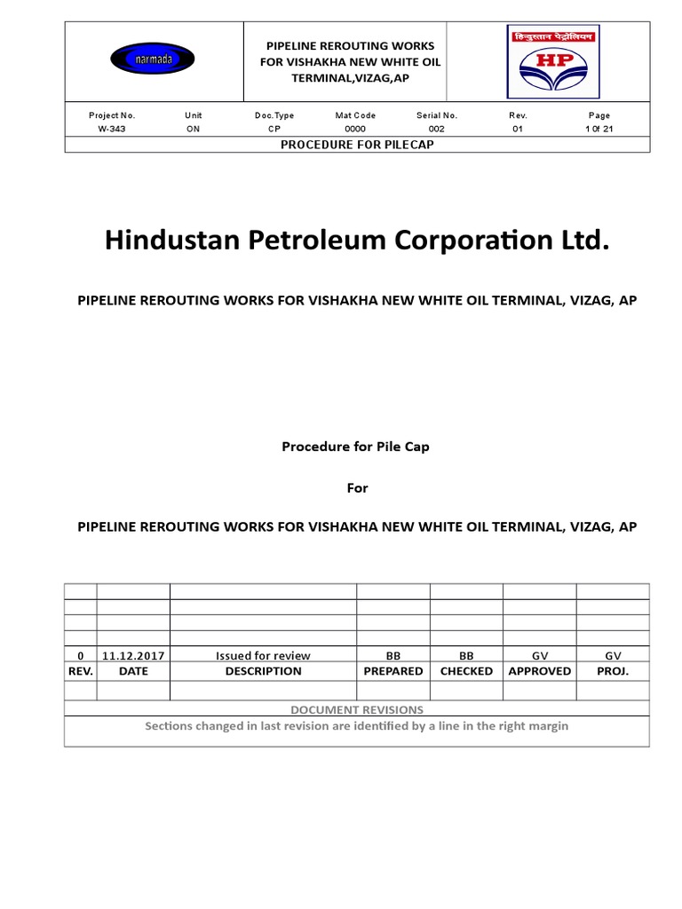Procedure For Piling | PDF | Deep Foundation | Drilling Rig